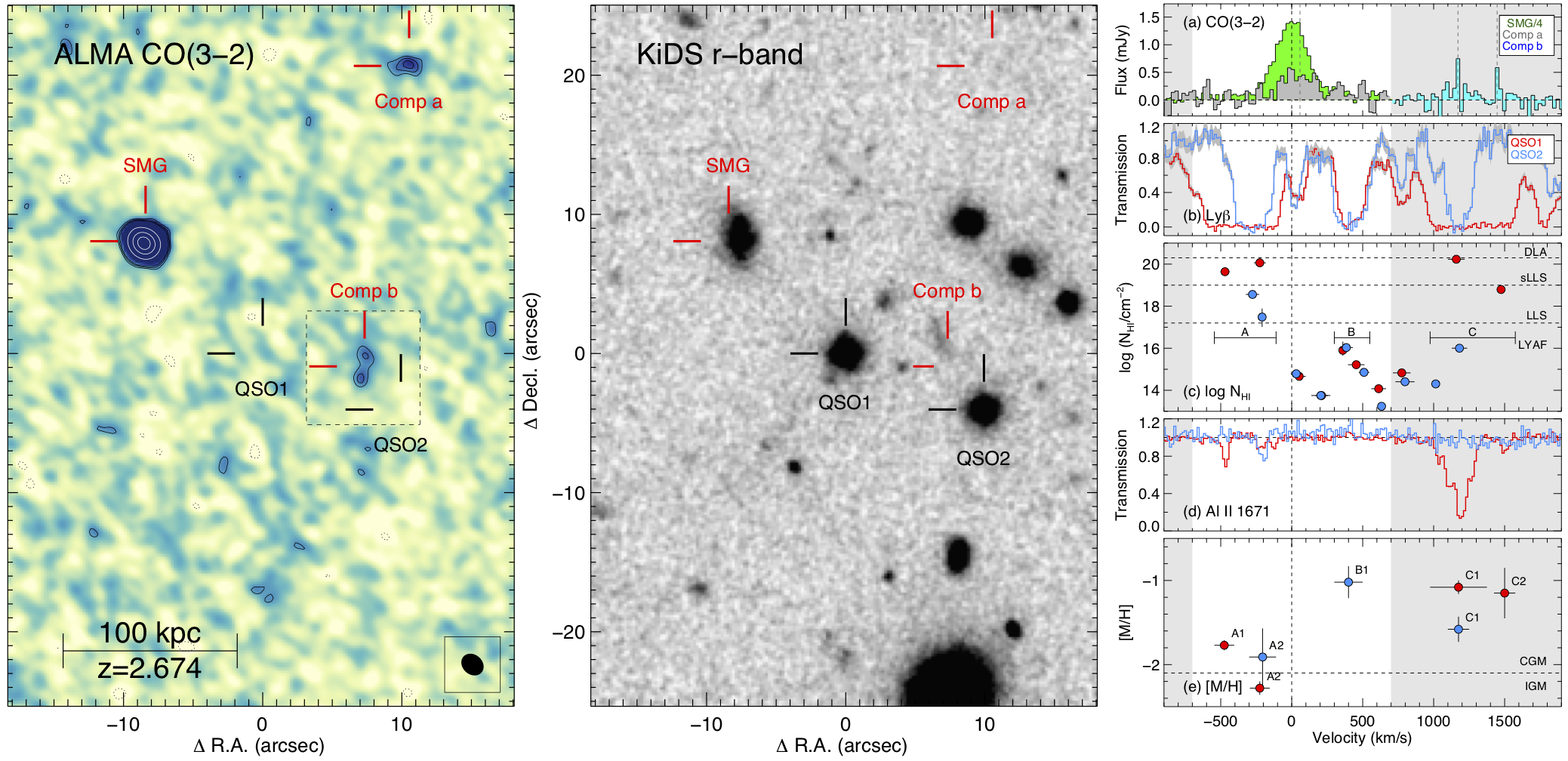 Researchers detect cold gas pipelines feeding early, massive galaxies